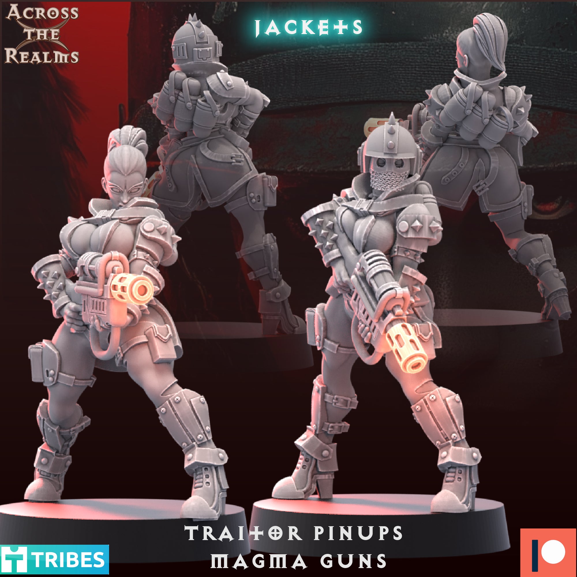 Traitor Pinups with Magma Guns by Across the Realms Miniatures ...